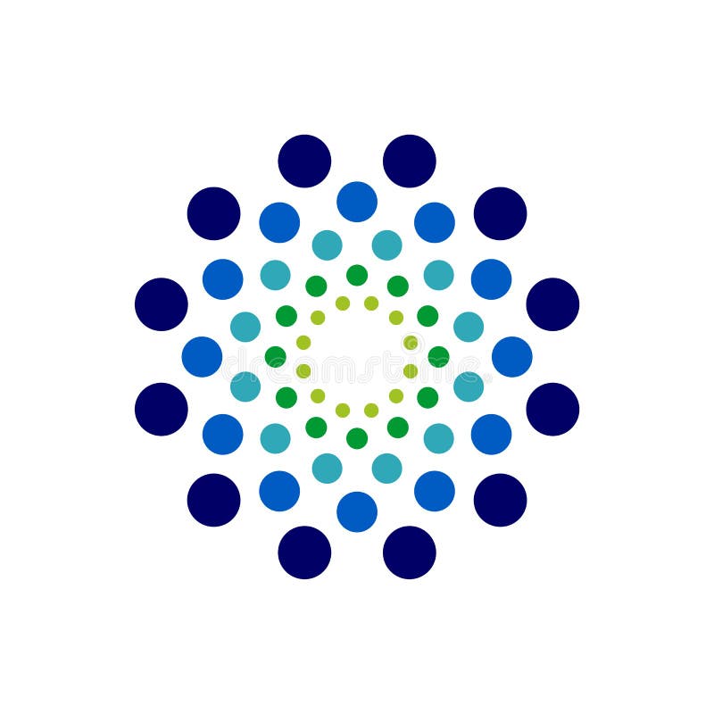 Circle Molecule Atom Tech Logo .round Flow Shape Modern for ...