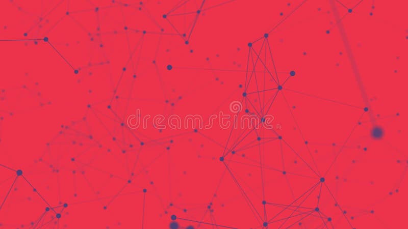 The Dots are Connected by Lines on a Pink Background. Scientific Data ...