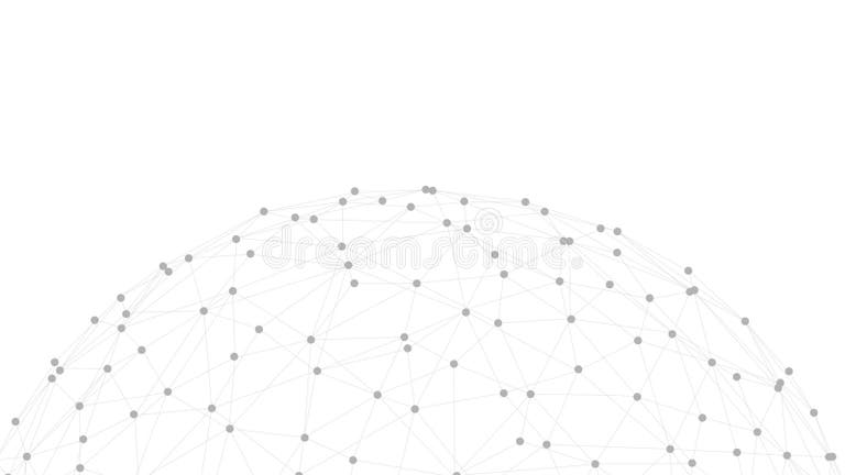 Technology Abstract Background. Dots Connected by Lines. Minimalist ...