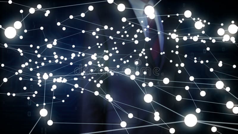 Dots Connecting Line, Dots Makes Global World Map, Internet of Things.2. Stock Video - Video of ...