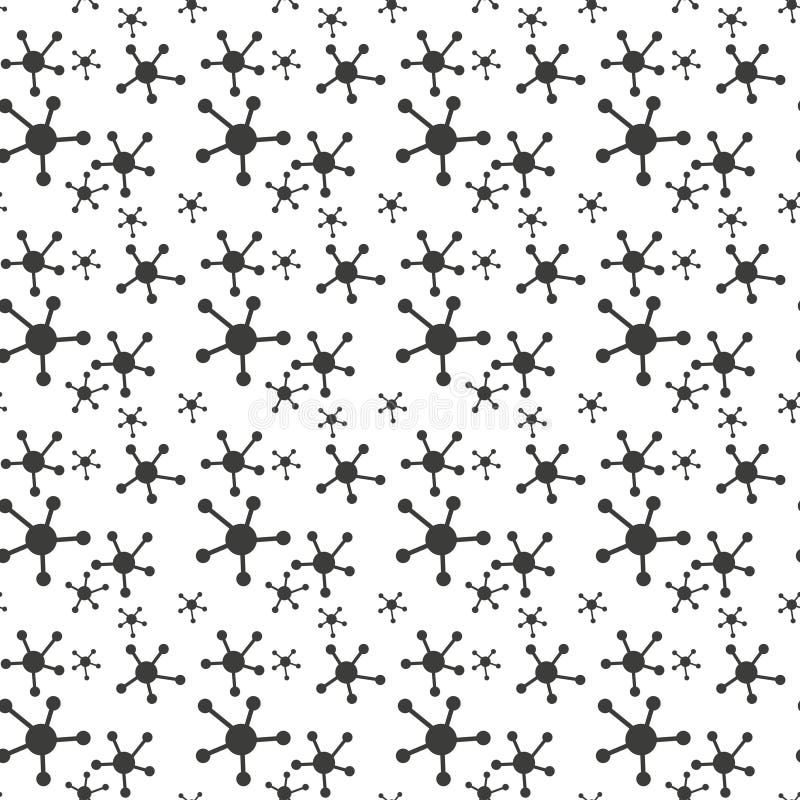 Dots with Connections, Triangles Seamless Vector Background Stock ...