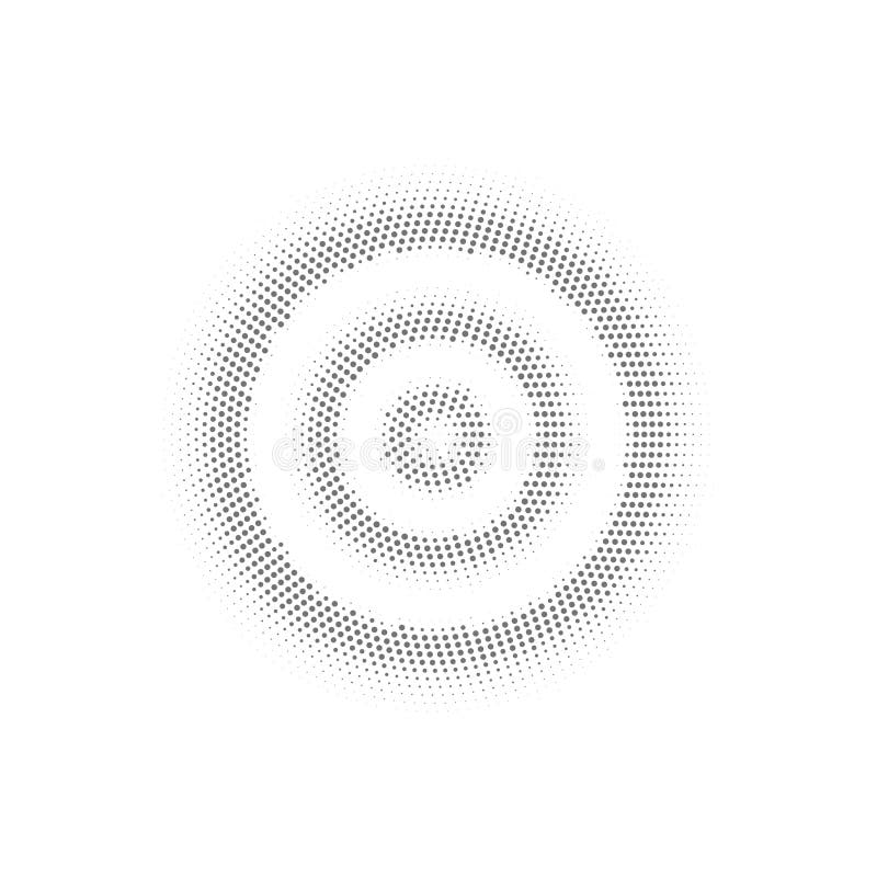 Dots Grid Rings, Ripple Effect, Vector Sound Impact Round Effect ...