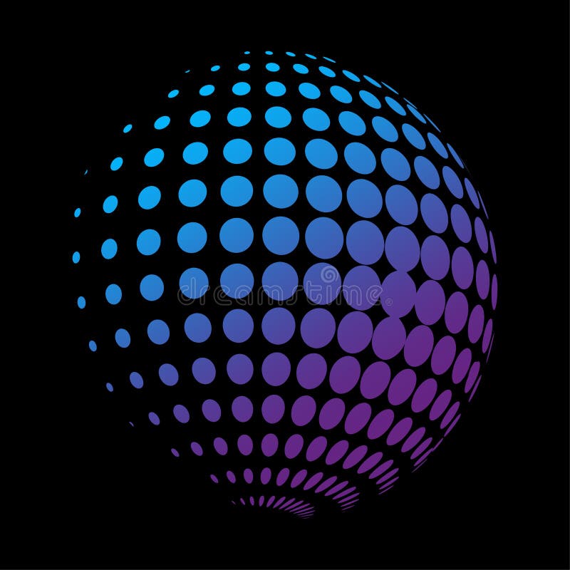 Dots Half Tone Balls. Abstract Geometric Texture. Geometric Background ...