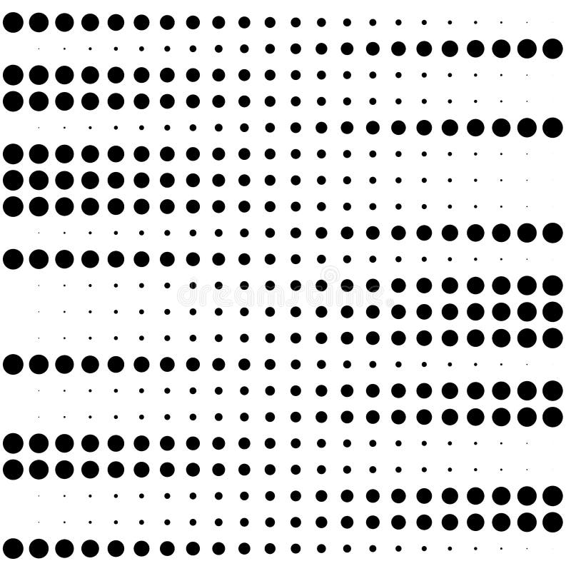 Dots, Half-tone Element. Speckle, Stipple Geometric Pattern. Circles ...