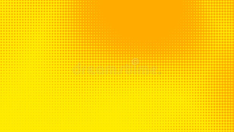 Dots Halftone Yellow Orange Color Pattern Gradient Texture Background ...
