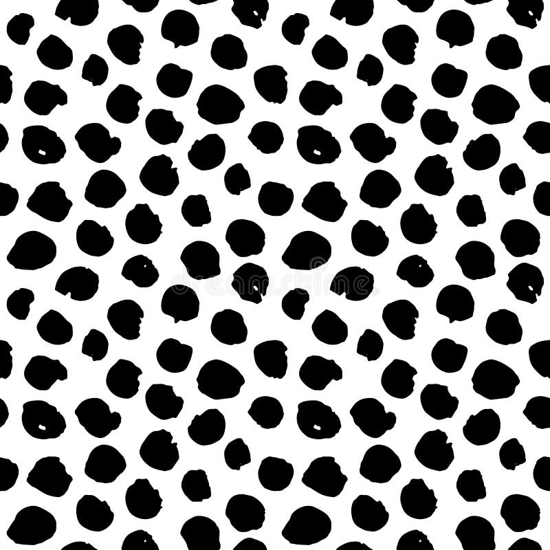 Dots Hand Drawn Seamless Pattern Stock Vector - Illustration of graphic ...