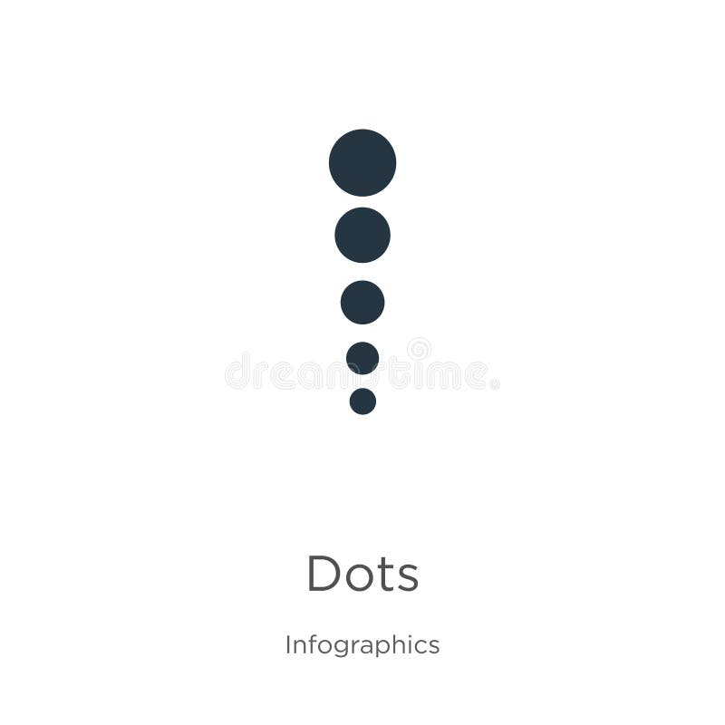 Dots Icon Vector. Trendy Flat Dots Icon from Infographics Collection ...