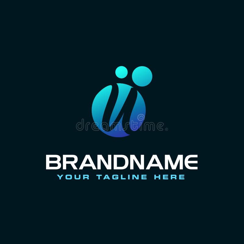 Dots Letter U Logo. U Letter Design Vector with Dots Stock Vector ...