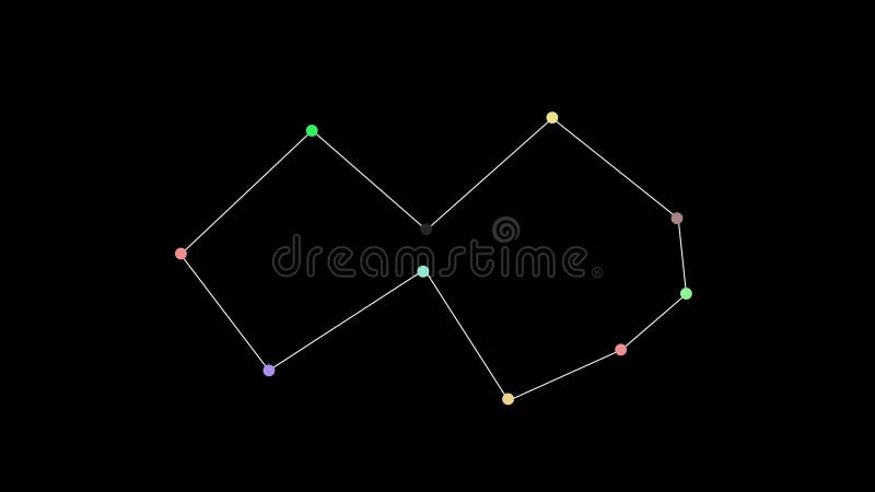 Dots with Line Animation. Science and Technology Animation with 4K ...