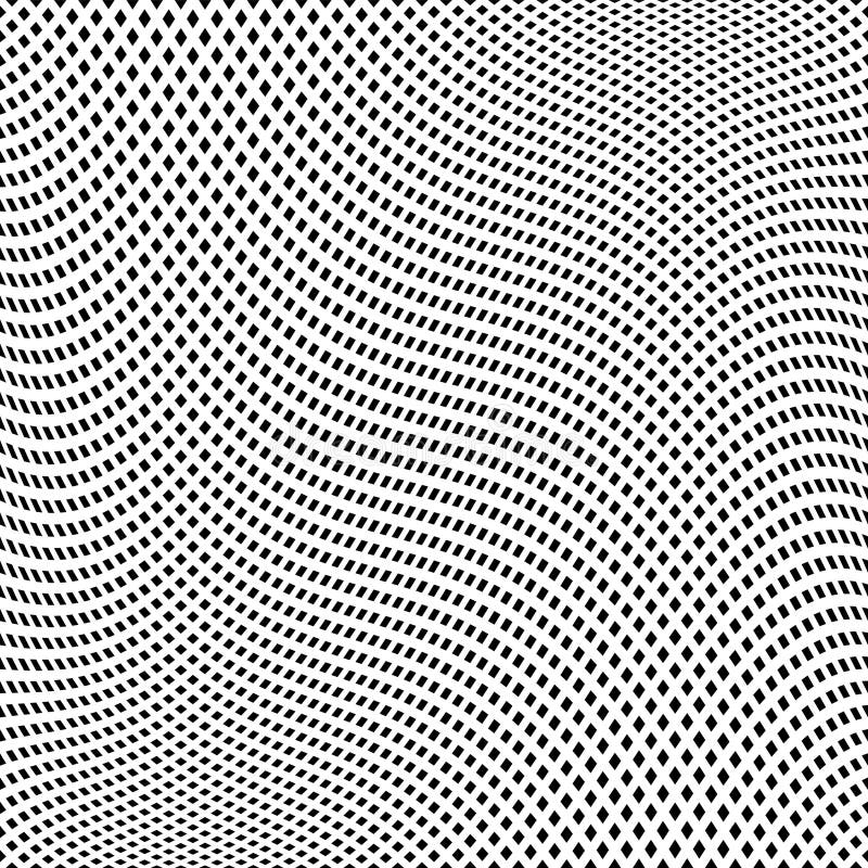 Dots Pattern with 3D Illusion and Twisting Movement Effect. Abstract ...