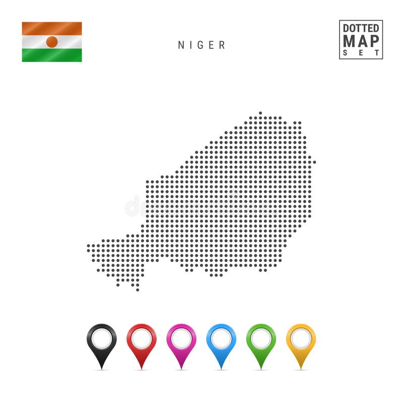 Niger Editable Outline Map. Vector Illustration Stock Vector ...