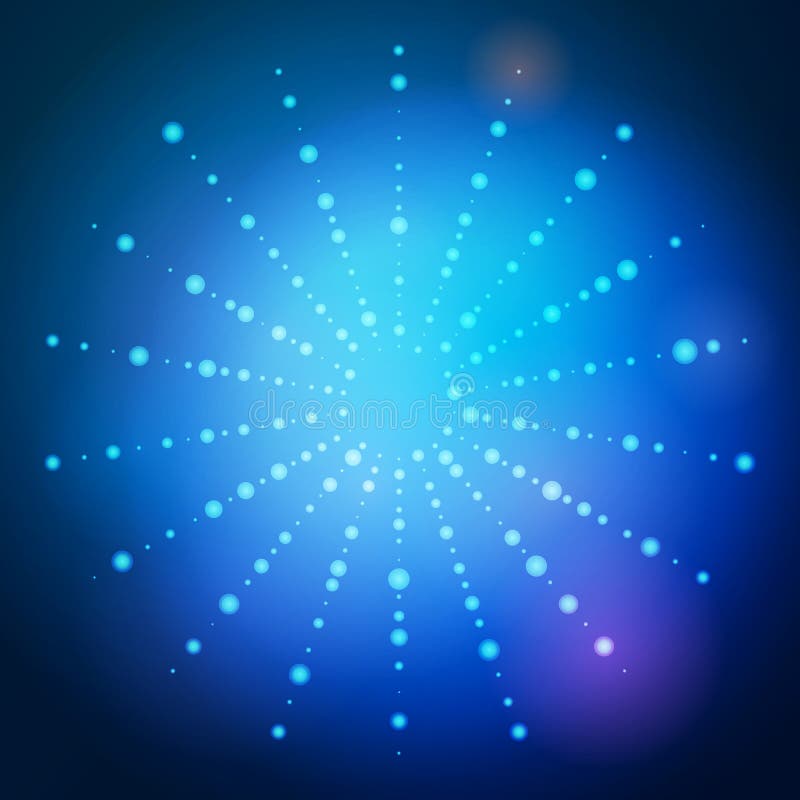 Dots rays stock vector. Illustration of form, background - 69713091