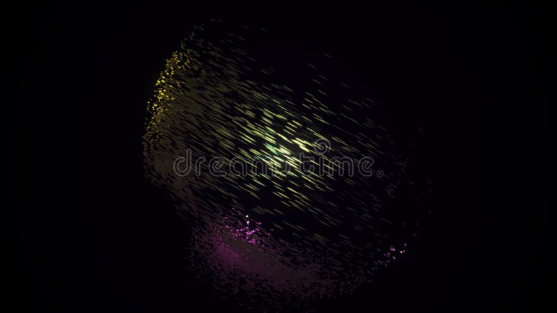 Dots Rotate in a Spherical Shape. Animation Stock Video - Video of ...