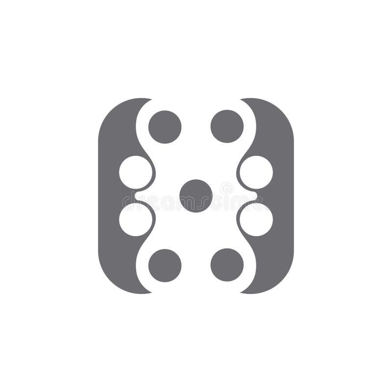 Dots Square Curves Abstract Logo Vector Stock Vector - Illustration of ...