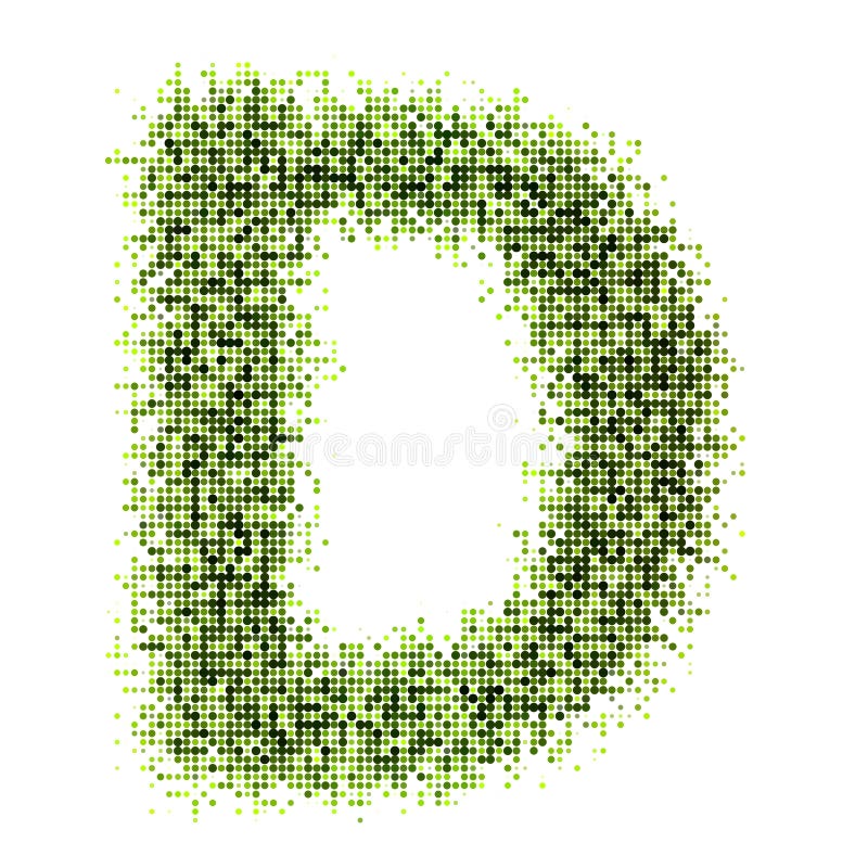 Dots Style Letters. Vector Illustration Stock Vector - Illustration of ...
