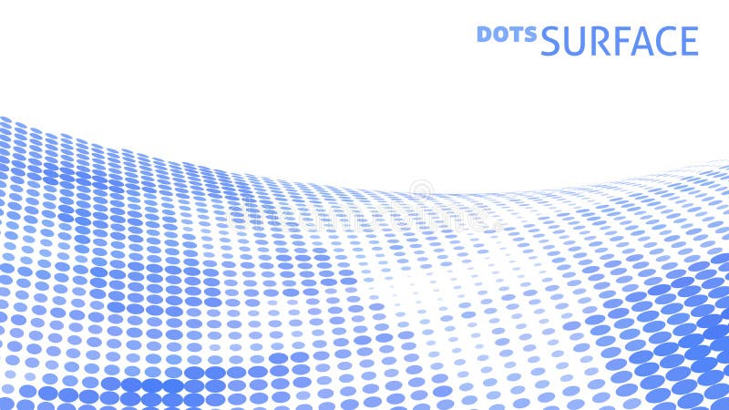 Dots Surface with Halftone Effect and Cornflower Blue Color Points ...