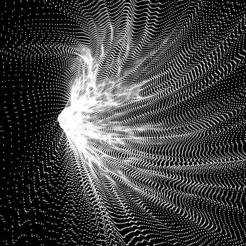 Dots Texture. Abstract Futuristic Grid. Vector Illustration Stock ...