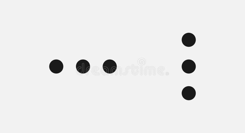 3 Dots Vector Icon Symbol for Website and Mobile App Stock Vector ...
