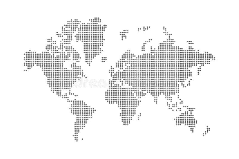 World Map of Grey Dots Modern Design Stock Vector - Illustration of ... World Map of Grey Dots Modern Design Stock Vector - Illustration of ...