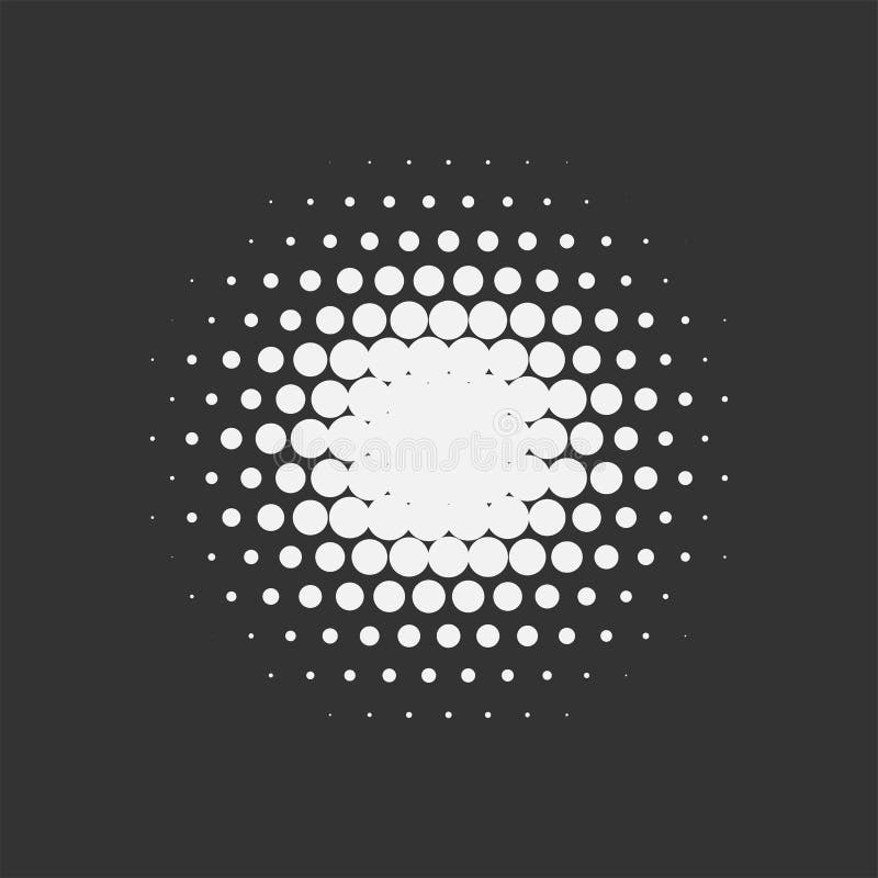 Vector Halftone Texture. stock vector. Illustration of monochrome ...