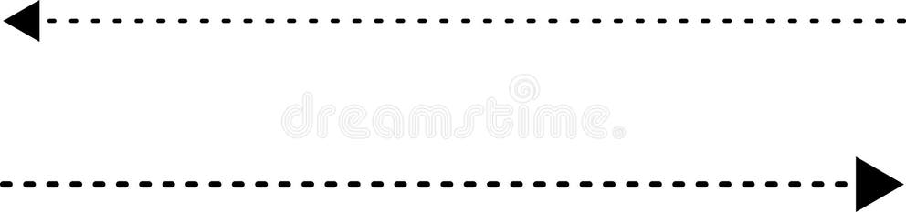 Dotted Arrow Line. Dotted Arrows Stock Vector - Illustration of outline ...