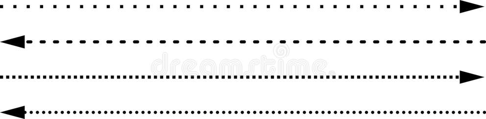Dotted Arrow Line. Dotted Arrows Stock Vector - Illustration of symbol ...