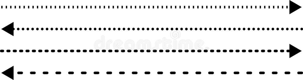 Dotted Arrow Line. Dotted Arrows Stock Vector - Illustration of ...