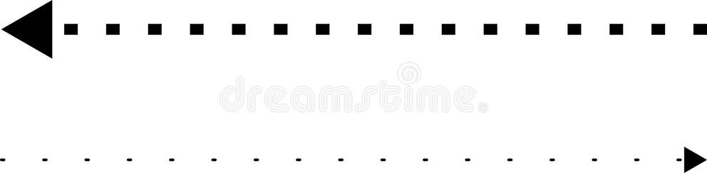 Dotted Arrow Line. Dotted Arrows Stock Vector - Illustration of ...