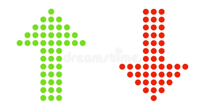 Dotted Up Down Arrows Stock Illustrations – 327 Dotted Up Down Arrows ...