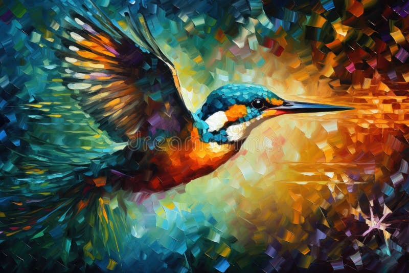 Dotted Art of Bird. Beautiful Illustration Picture Stock Illustration ...