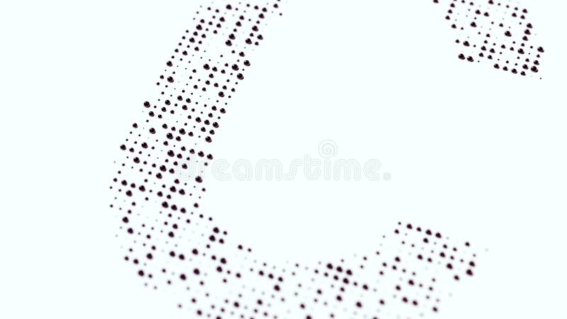Dotted Led Abc Typeface. Retro Style Font. Stock Vector - Illustration ...