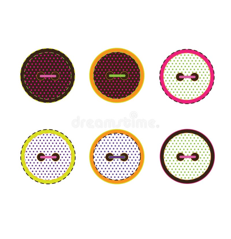 Dotted Buttons Fun Background Card Stock Illustrations – 3 Dotted ...