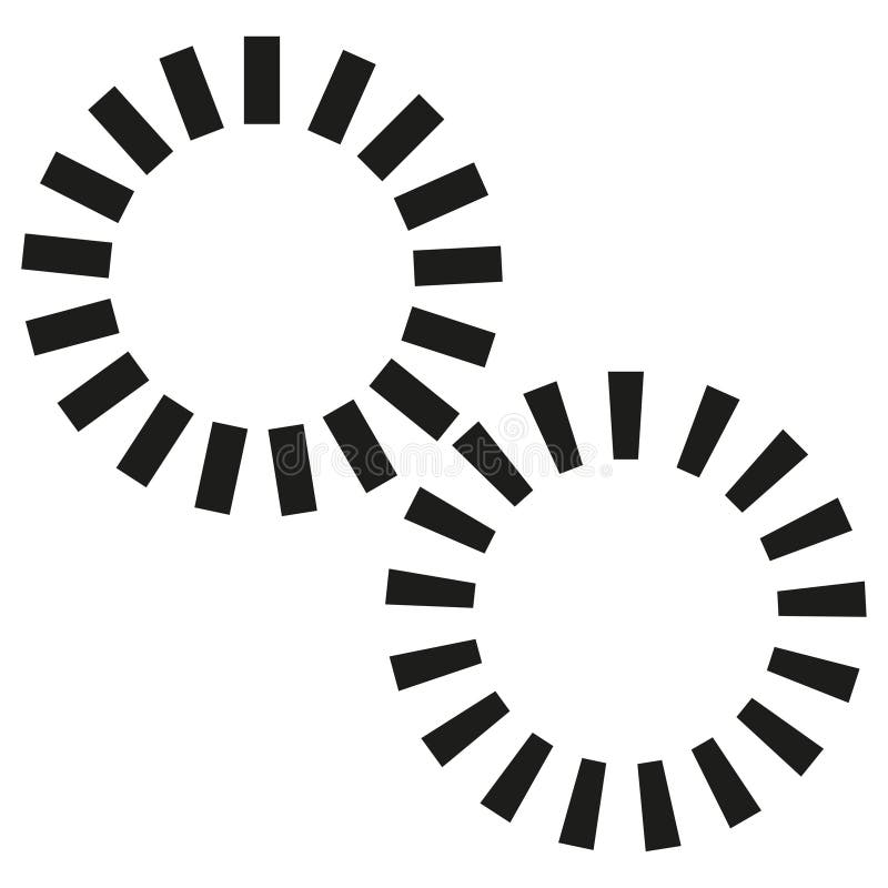 Dotted Circle Sign. Abstract Dot Circle Sign. Bright and Flower Sign ...