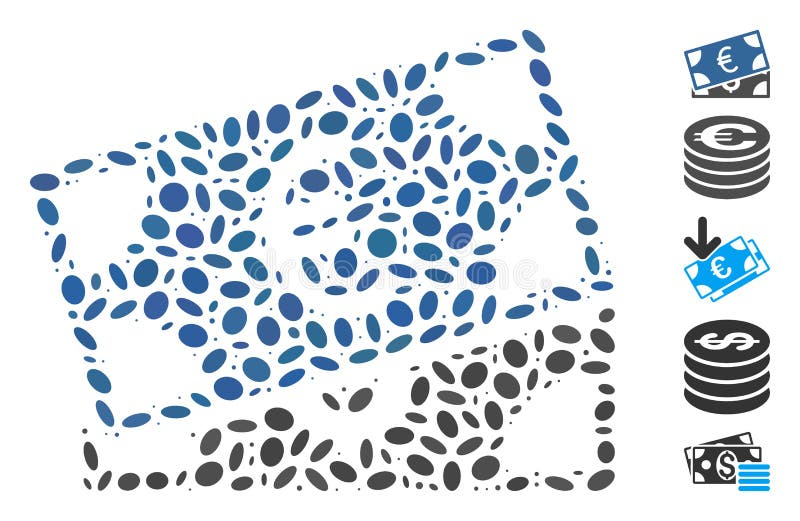 Dotted Collage Currency Banknotes Stock Illustration - Illustration of ...