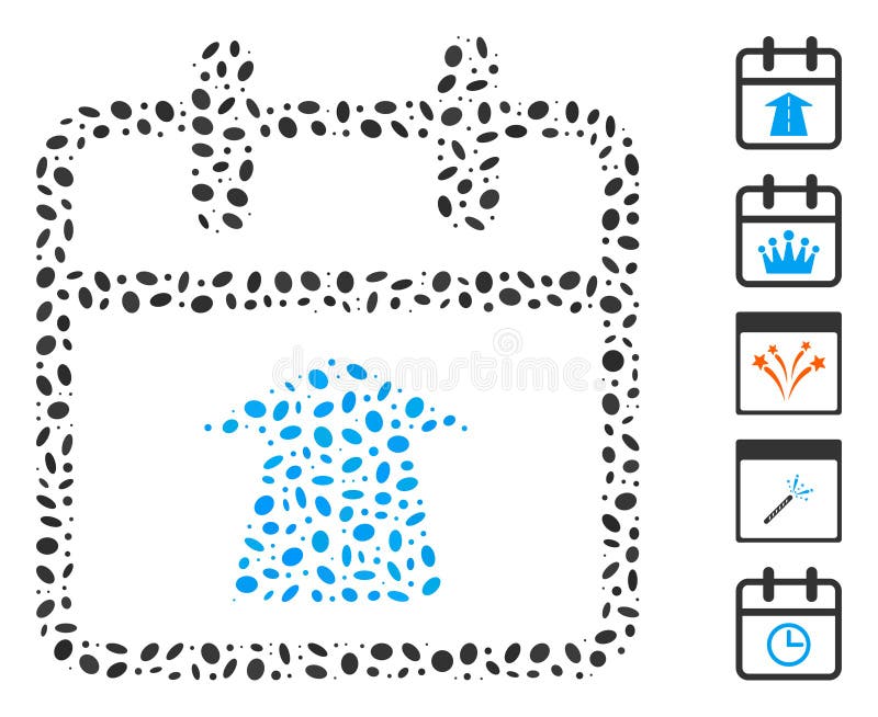 Dotted Collage Future Day stock illustration. Illustration of road ...