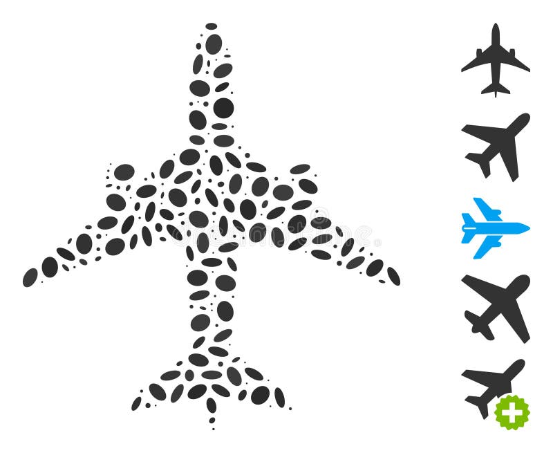 Dotted Collage Jet Plane stock illustration. Illustration of flight ...