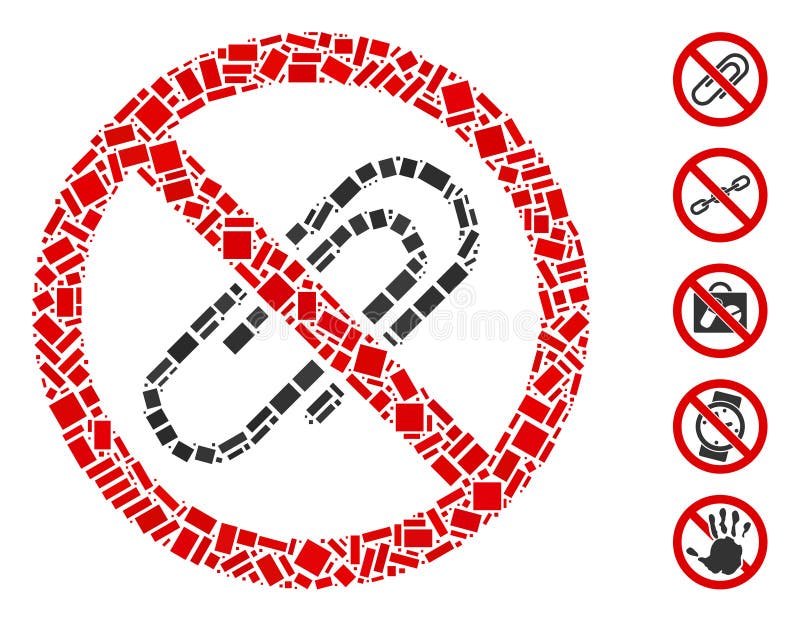 Dotted Collage No Attachments Stock Illustration - Illustration of ...