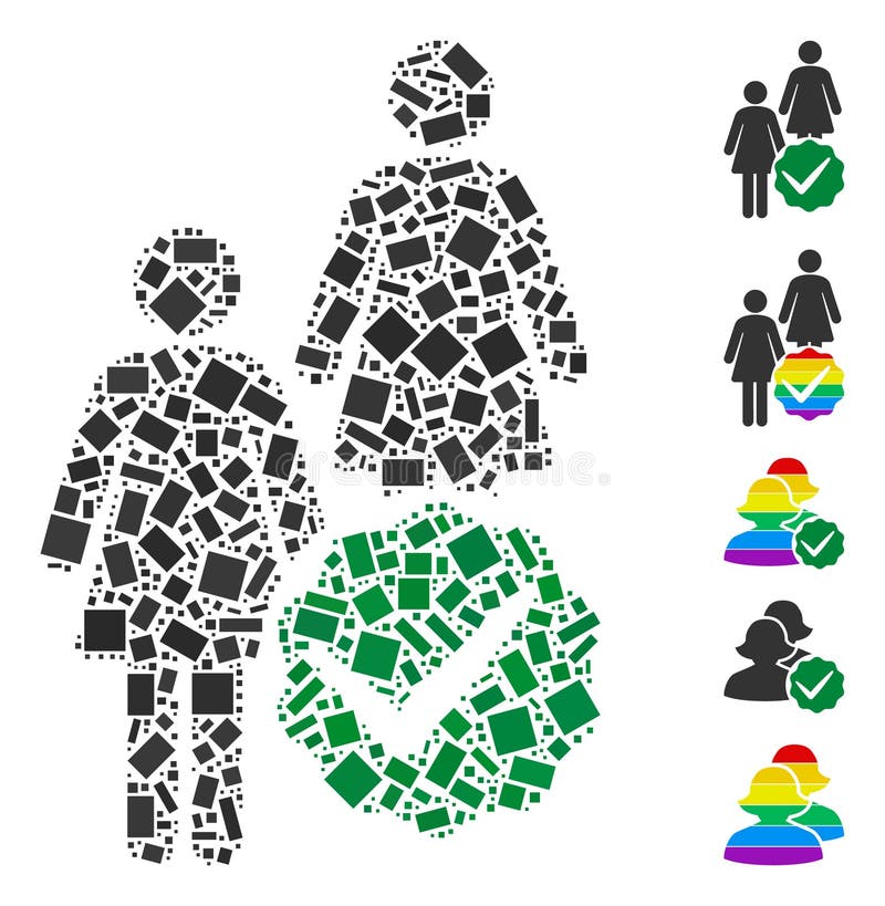 Dotted Collage Women only stock illustration. Illustration of collage ...