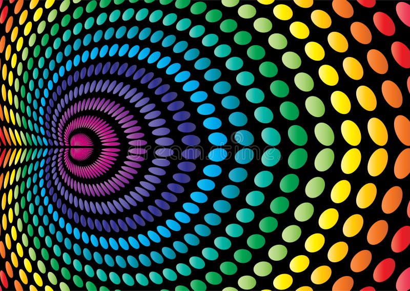 Dotted and colored space stock illustration. Illustration of stylish ...