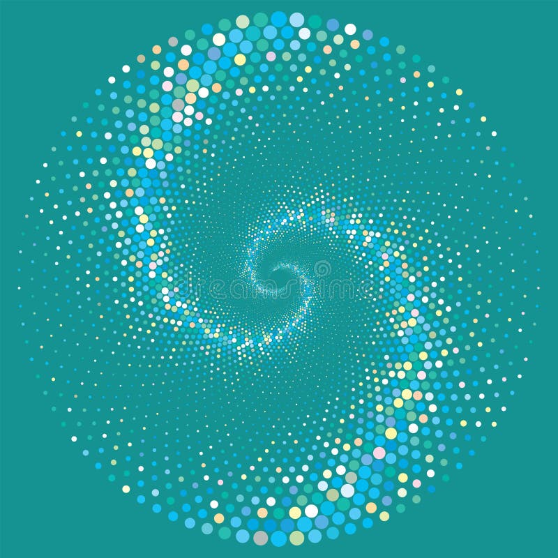 Colored Vector Spiral Pattern or Texture Stock Vector - Illustration of ...