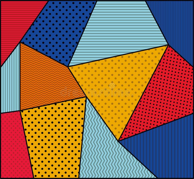 Dotted and Colors Background Pop Art Style Stock Vector - Illustration ...