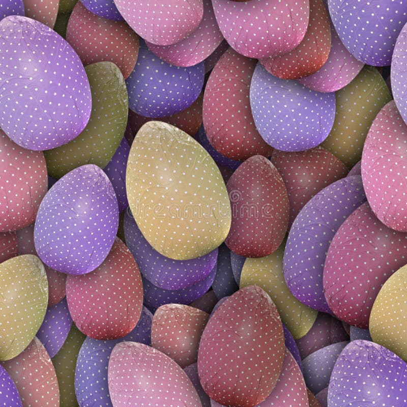 Dotted Easter Eggs (Seamless Texture) Stock Photo - Image of eggs ...