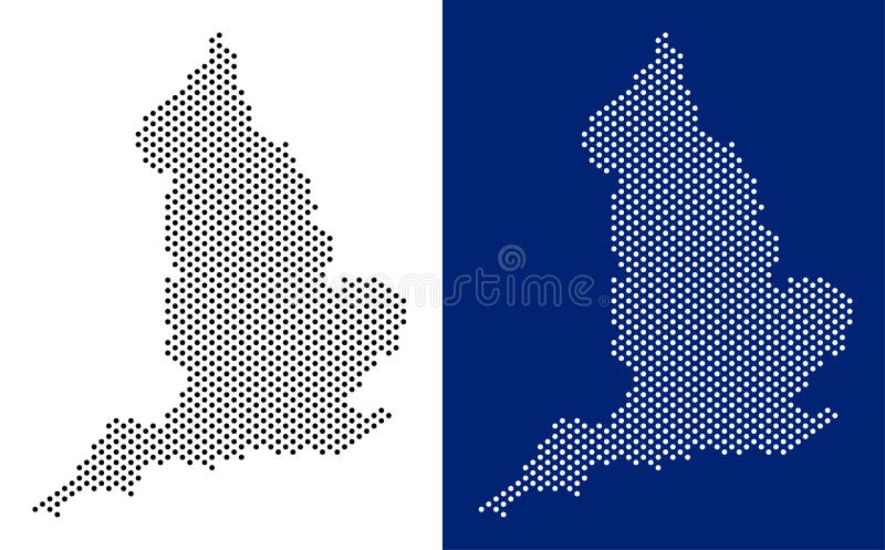 Dotted England Map stock vector. Illustration of nation - 119191370