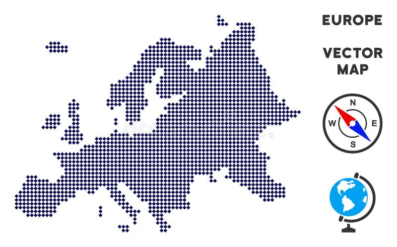 Europe Pixelated Stock Illustrations – 711 Europe Pixelated Stock ...