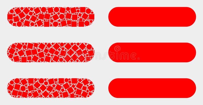 Dot and Flat Vector Menu List Icon Stock Vector - Illustration of items ...