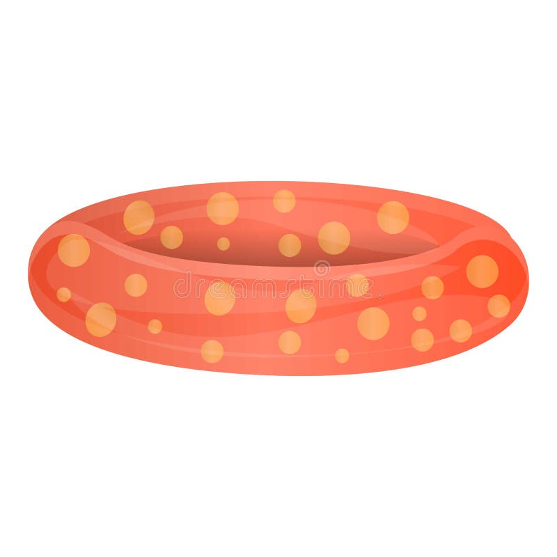 Dotted Float Ring Icon, Cartoon Style Stock Vector - Illustration of ...