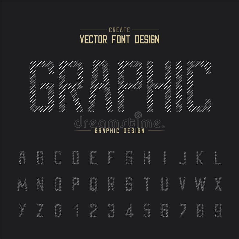 Dotted Font and Alphabet Vector, Typeface and Letter Number Design ...