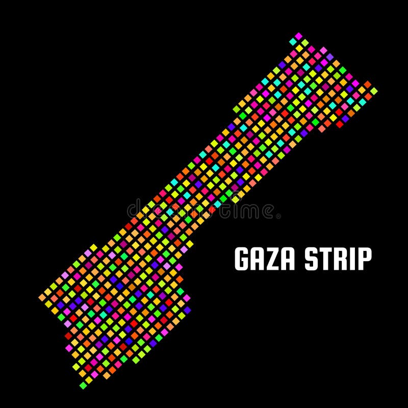 Gaza Map Black Stock Illustrations – 360 Gaza Map Black Stock ...