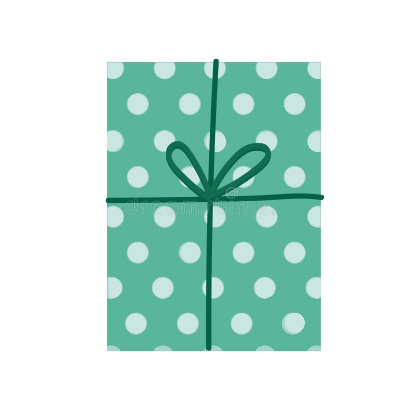 Dotted Gift Box stock vector. Illustration of gift, decorative - 97386063