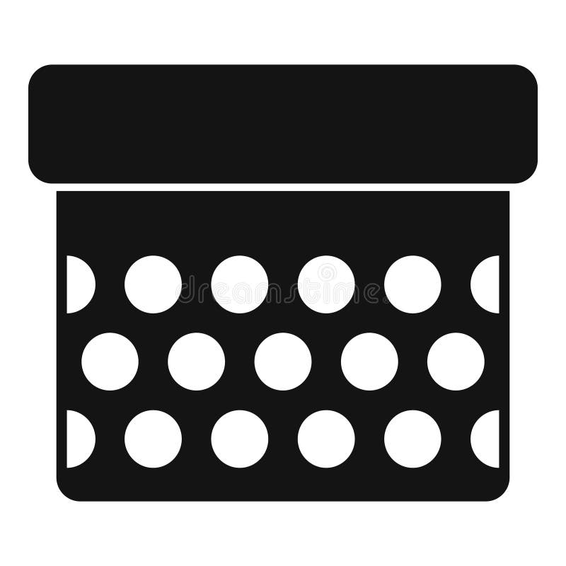 Dotted Gift Box Icon Simple Vector. Offer Party Package Stock Vector ...